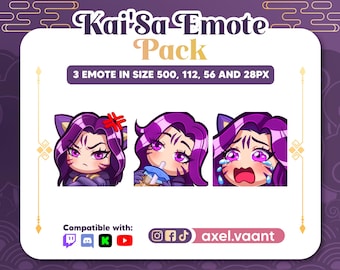 Kaisa Boba Twitch Emote | Discord Sticker | League of Legends Emote ...