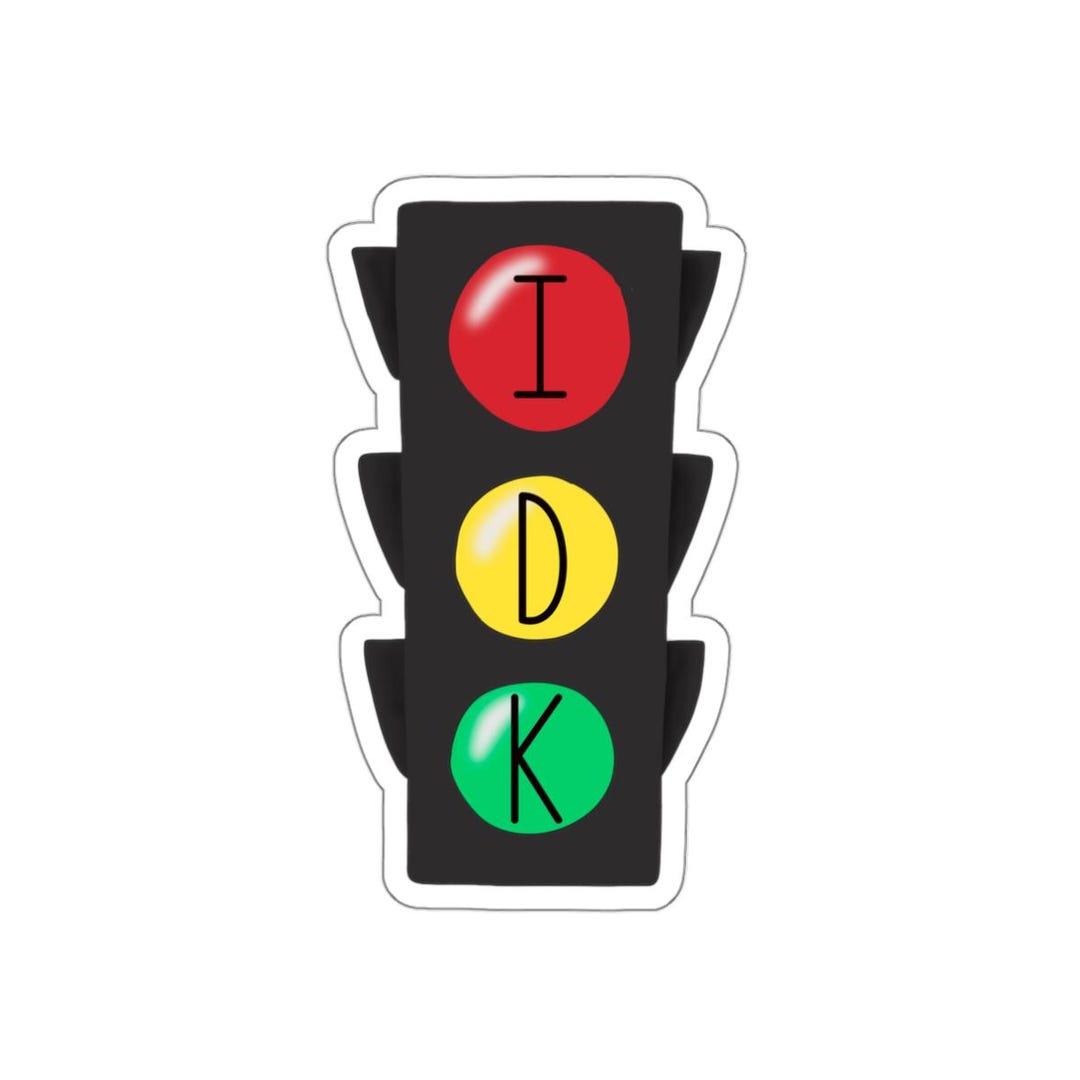 Taylor Swift IDK Traffic Light Sticker - Etsy