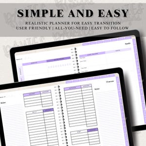 2025 Digital Monthly Planner | Simple Monthly Finances, Health ...