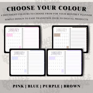 2025 Digital Monthly Planner | Simple Monthly Finances, Health ...