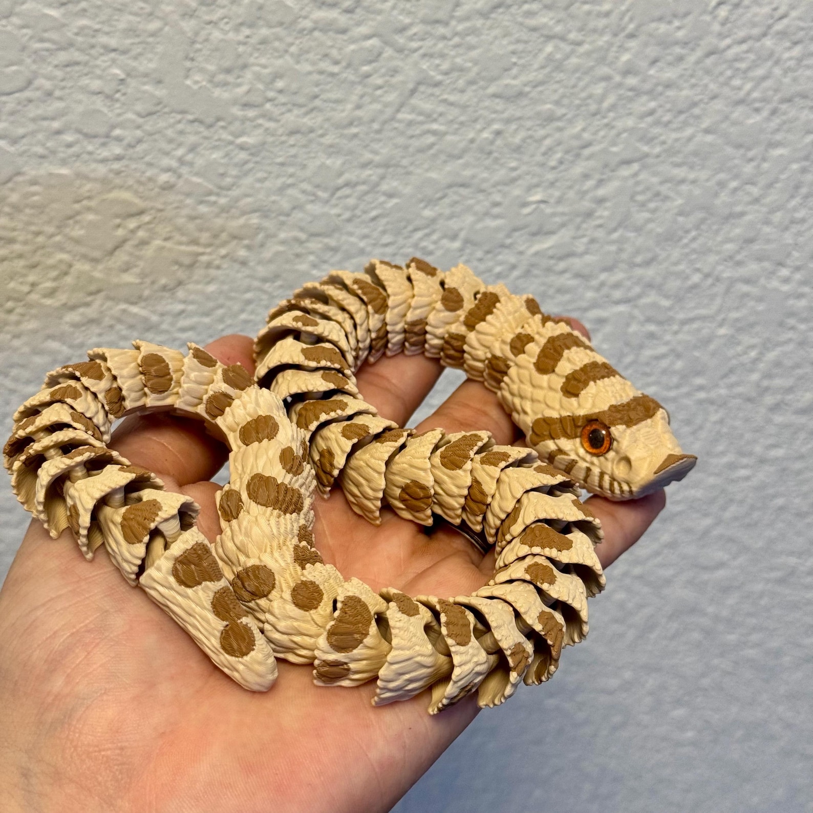 Articulated Hognose Snake – 3D Printed Flexible Snake Toy, Realistic ...
