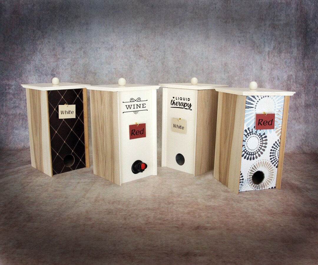 Box Wine Dispenser Container Cover Handcrafted: 3 Liter Bota, Black Box ...