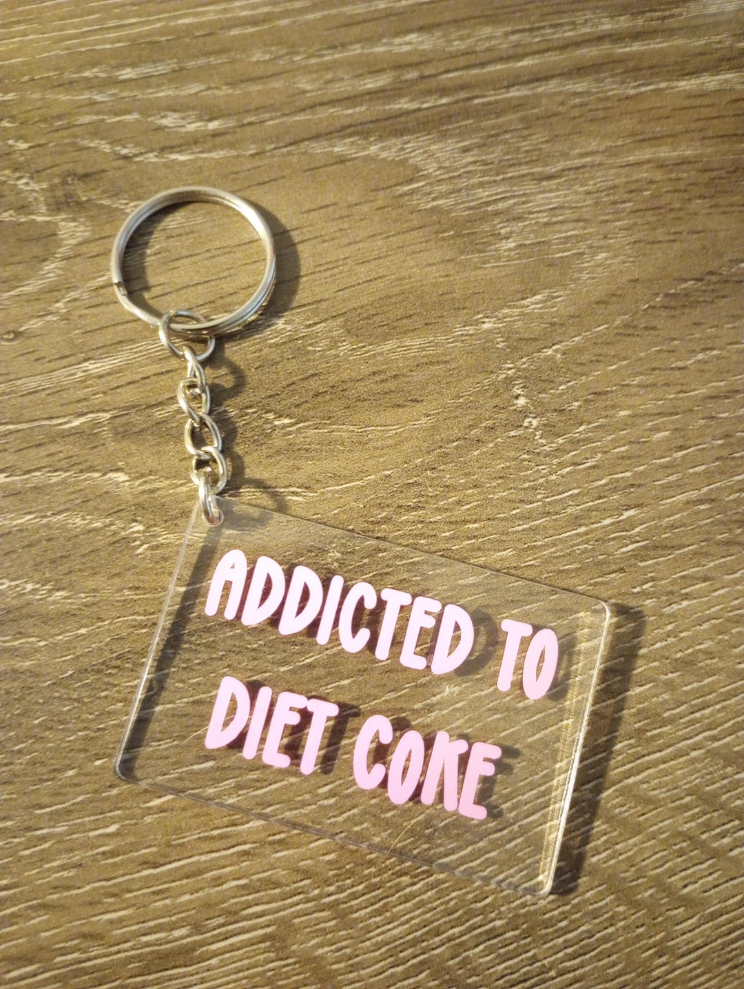 Addicted to Diet Coke Keychain - Etsy