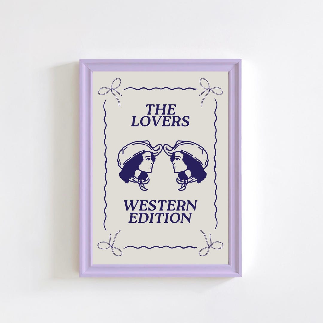 The Lovers Wlw Edition Art Print | Lesbian Cowgirl Wall Art ...