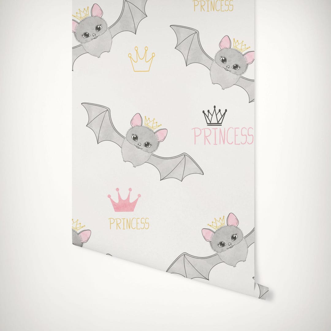 Princess Bats Removable Wallpaper - Etsy