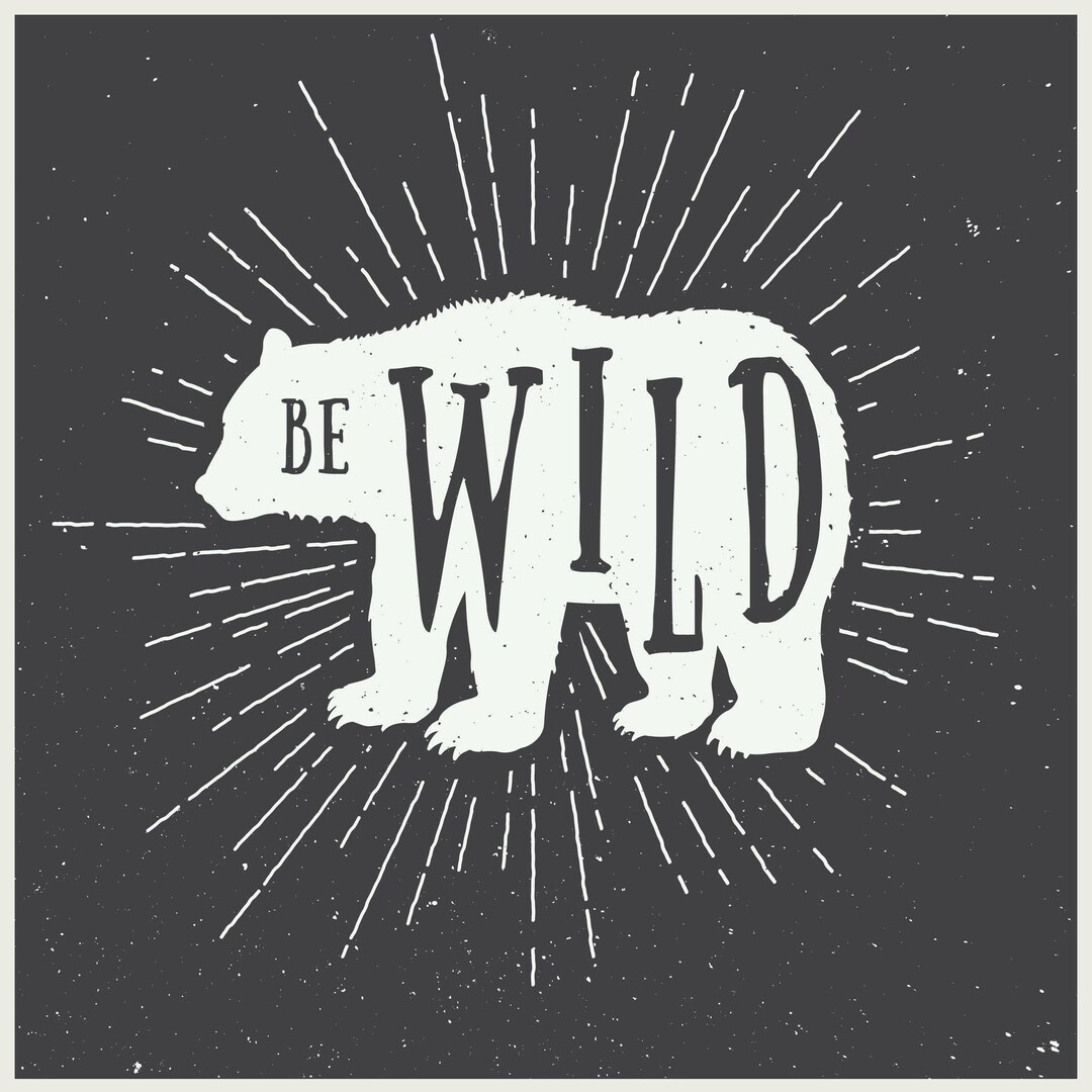 Bear Be Wild Removable Wallpaper - Etsy