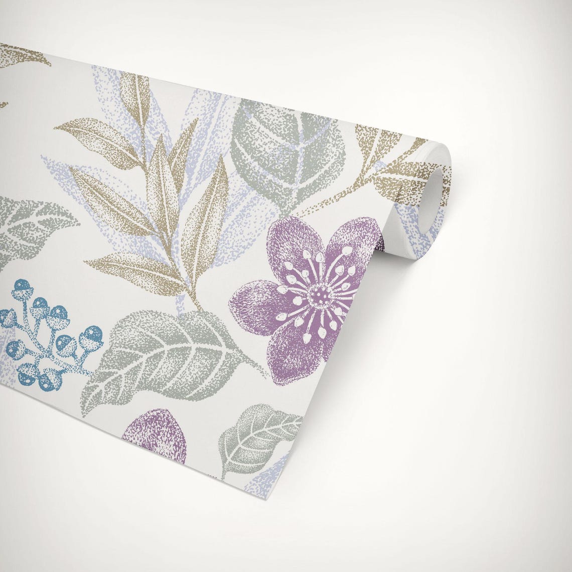 Freckled Flowers Removable Wallpaper - Etsy