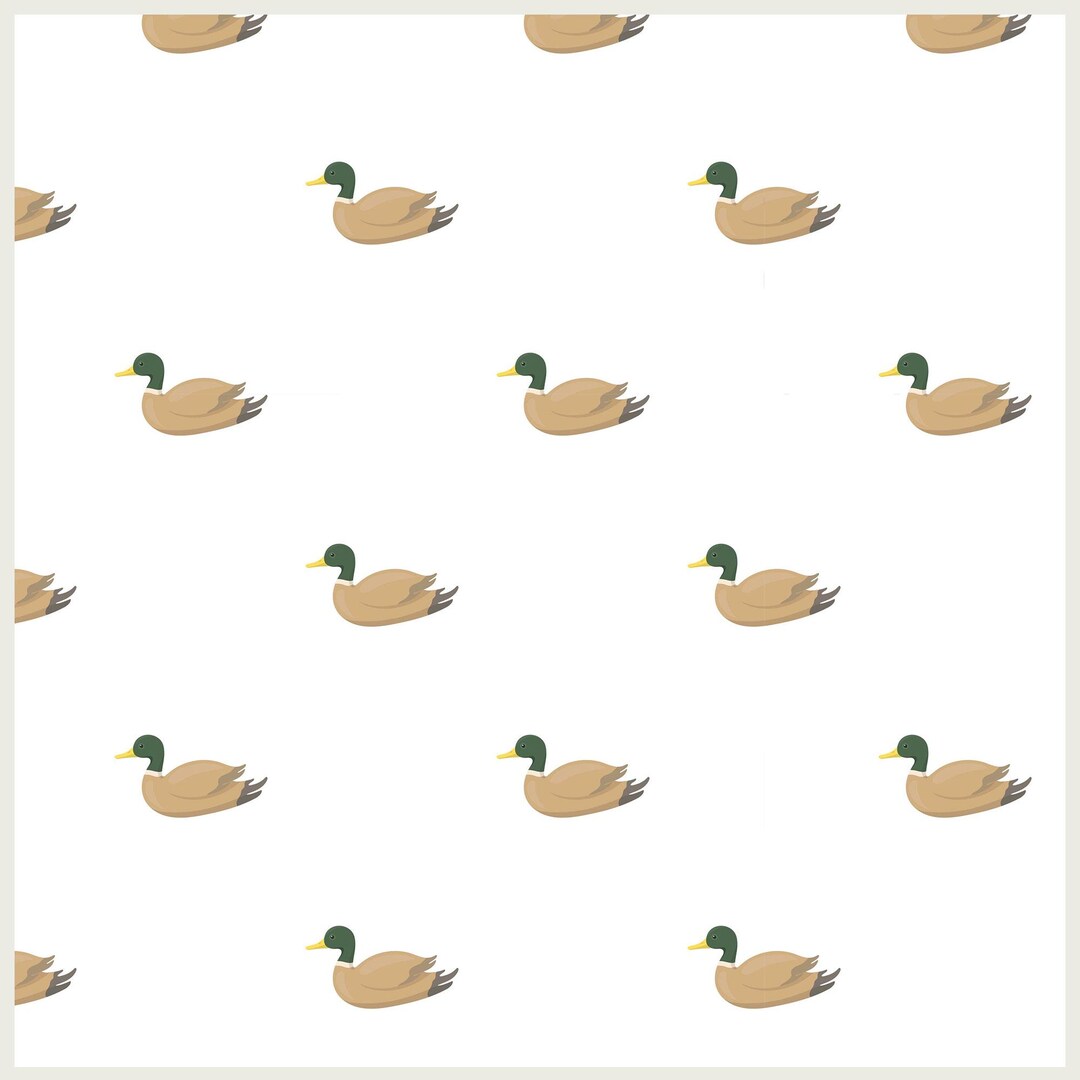 Neutral Duck Removable Kid Wallpaper - Etsy