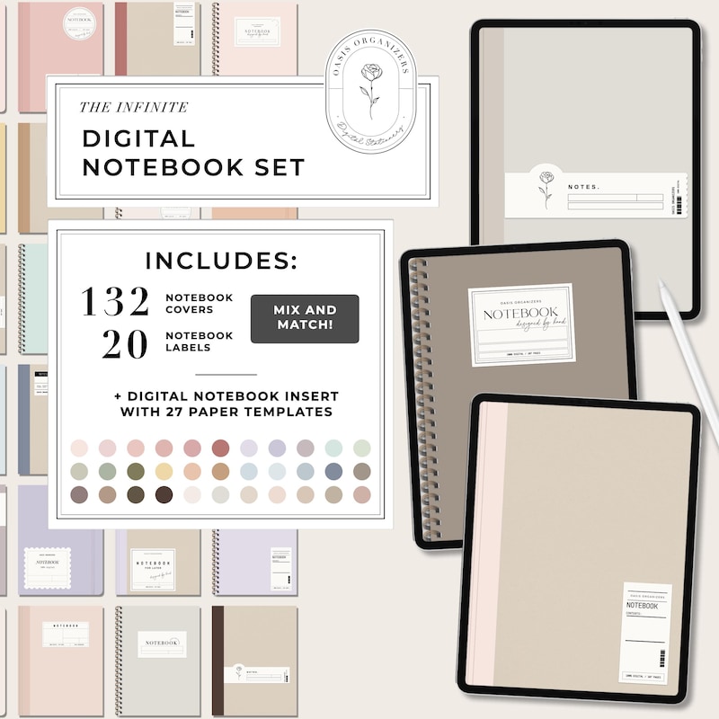 Printable Notebook Cover Minimalist - Etsy UK