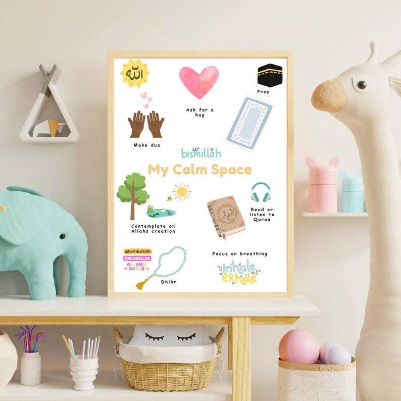 Islamic Calm Space for Children - Digital Print - Etsy