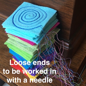 Spool Pin Felt Fun Wonky Unique, Made on Antique Willcox & Gibbs Chain ...