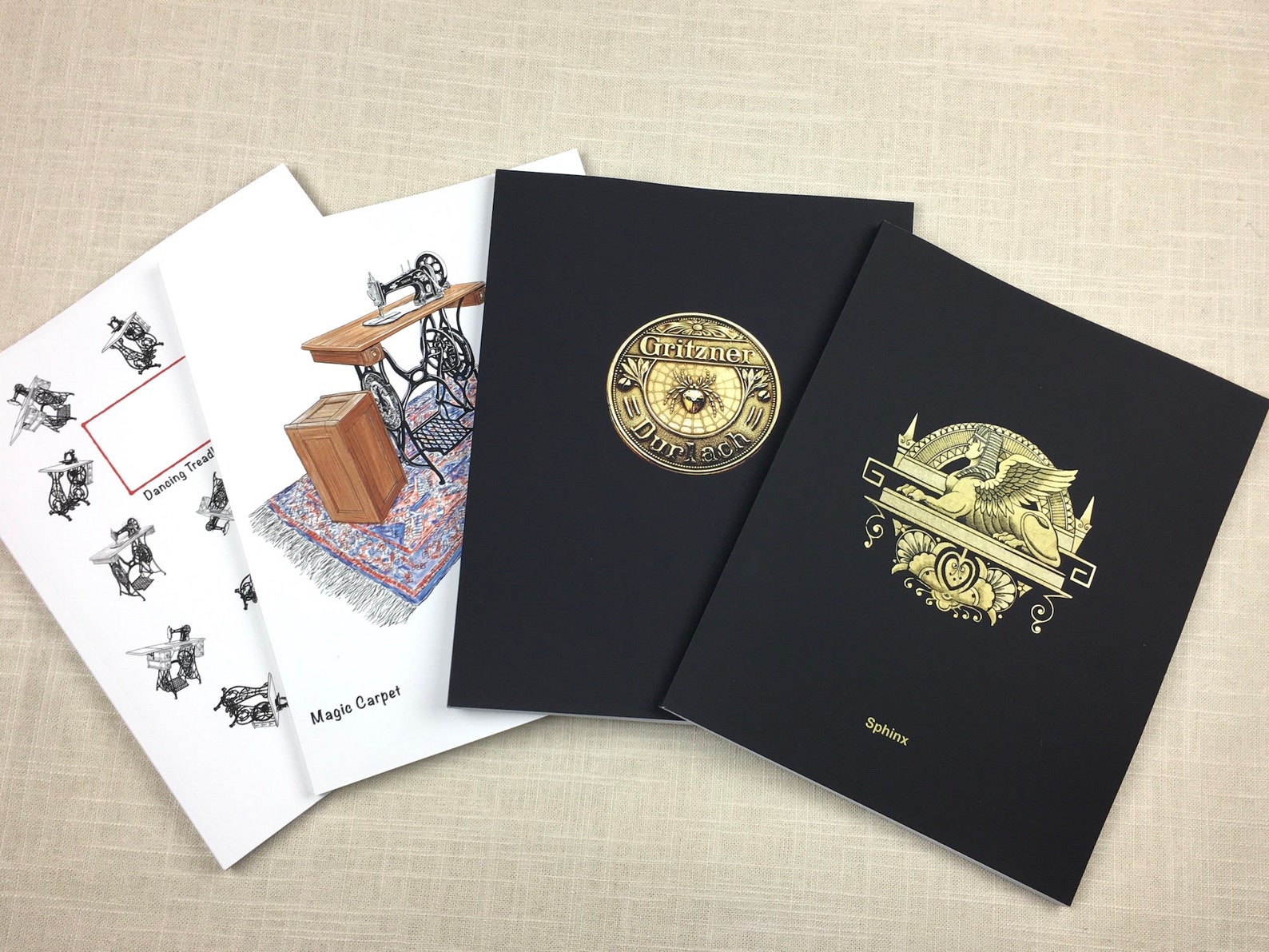 Singer Sphinx Sewing Machine Decal Notebook Large Composition - Etsy