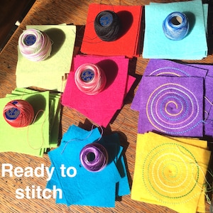 Spool Pin Felt Fun Wonky Unique, Made on Antique Willcox & Gibbs Chain ...