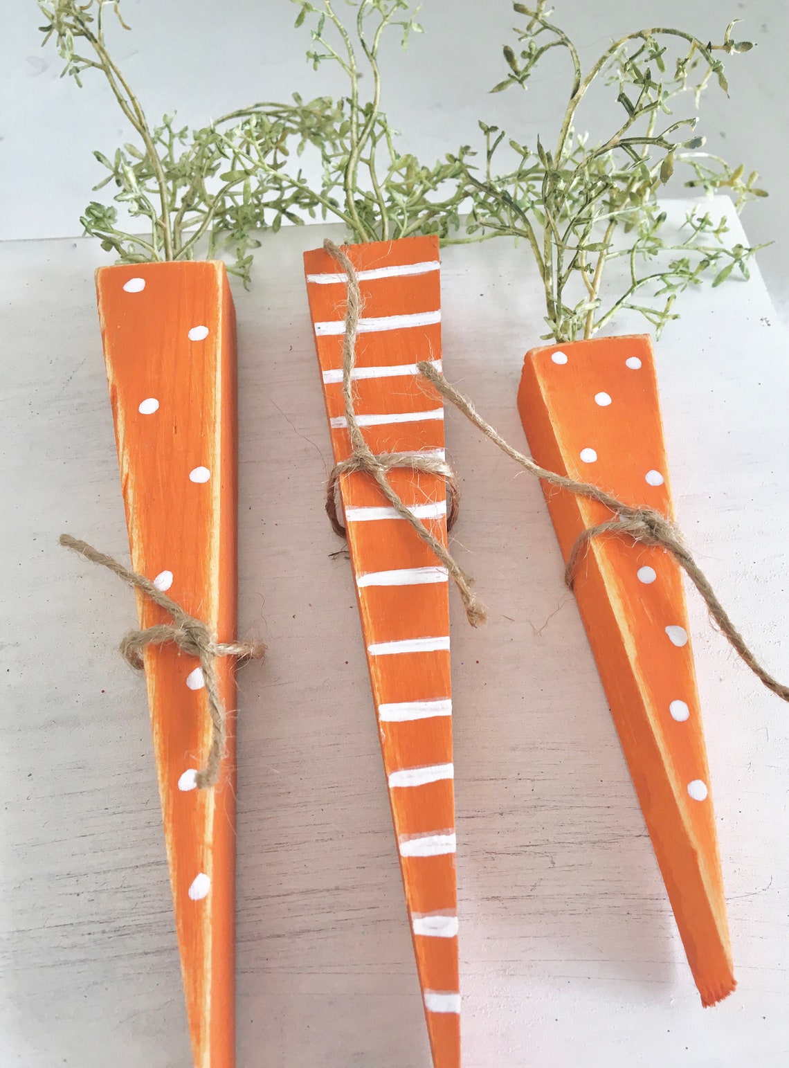 Wooden Carrots Set of 3 Rustic Carrots Easter Decor Tiered - Etsy