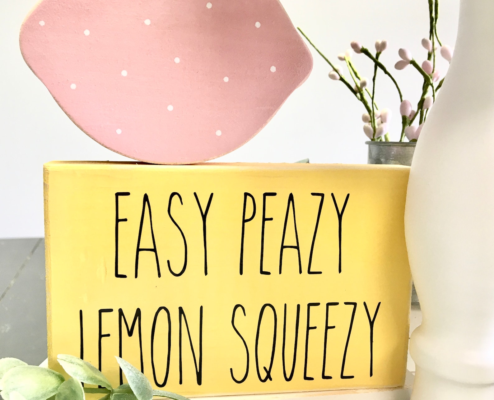 Lemon Tiered Tray Bundle Mini Book Stack Lemonade Decor - Etsy