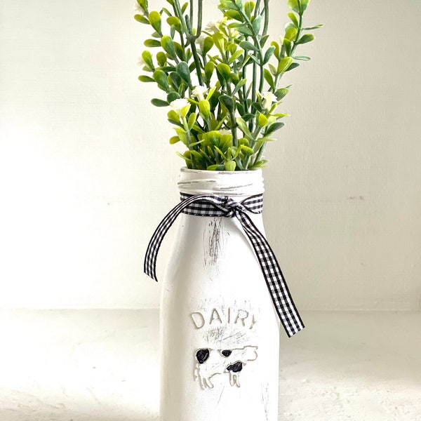 Milk Bottle Vase - Etsy