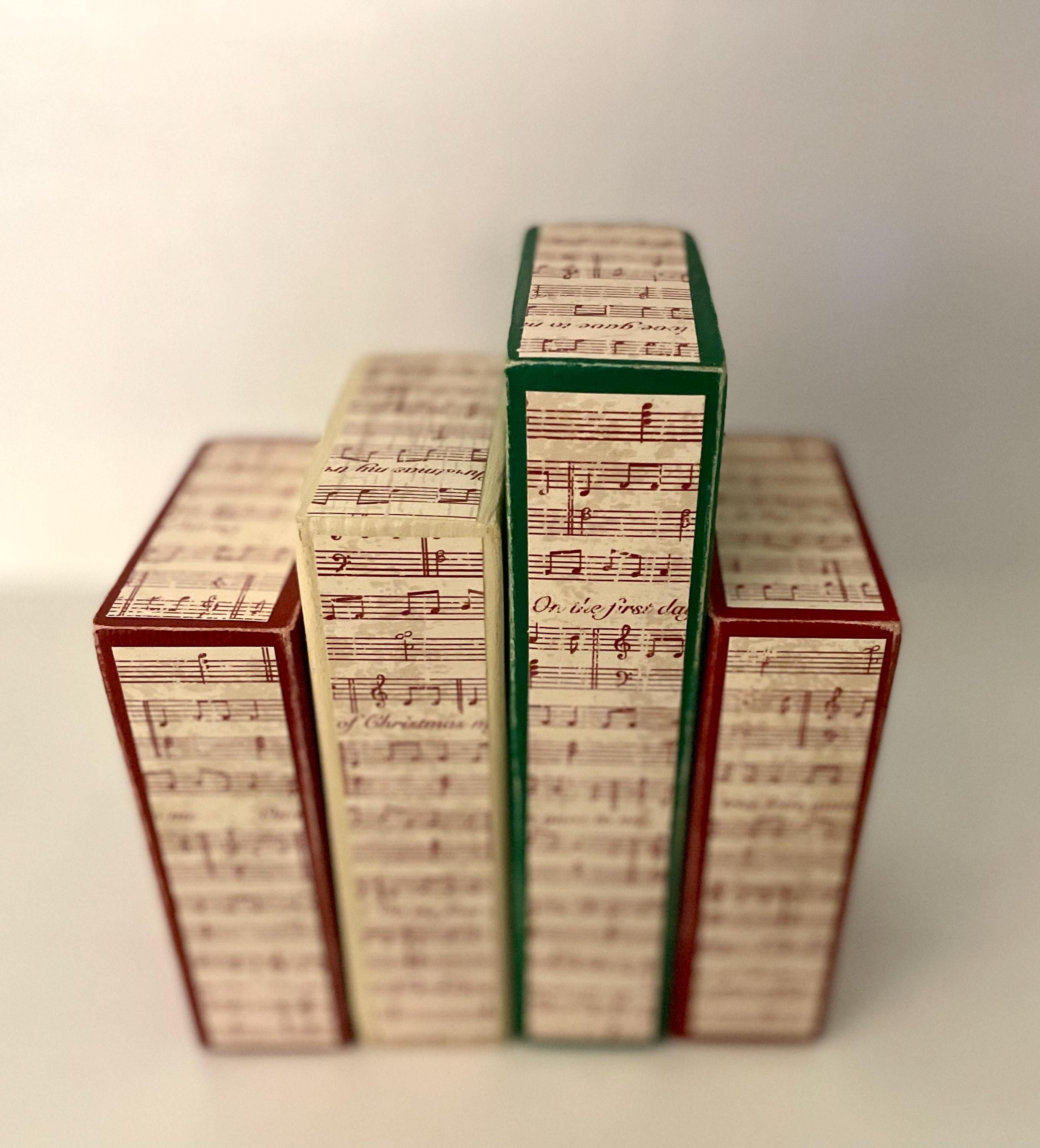 Christmas Carol Faux Book Stack, Tiered Tray Decor - Etsy