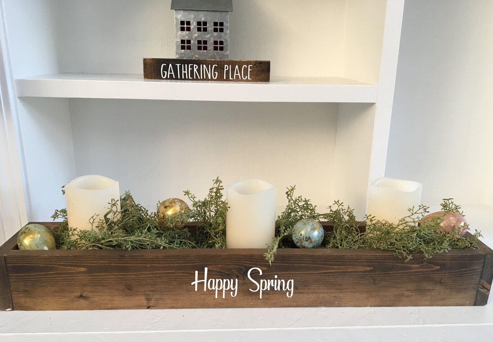 Personalized Spring Planter Box: Farmhouse Table Centerpiece - Etsy