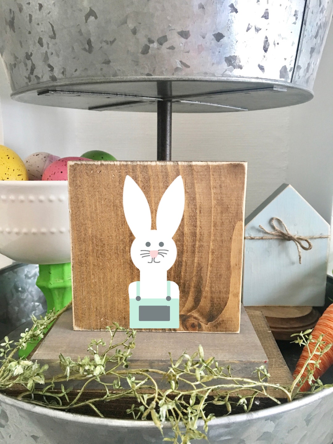 Bunny Sign, Easter Decor, Wooden Sign, Farmhouse Decor, Bunny, Rustic ...