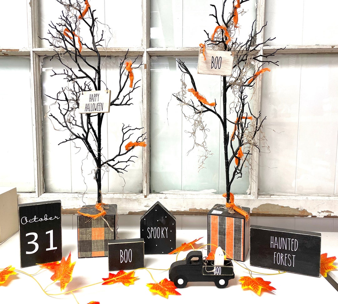 Halloween Trees for Table Centerpiece, Halloween Decor - Etsy