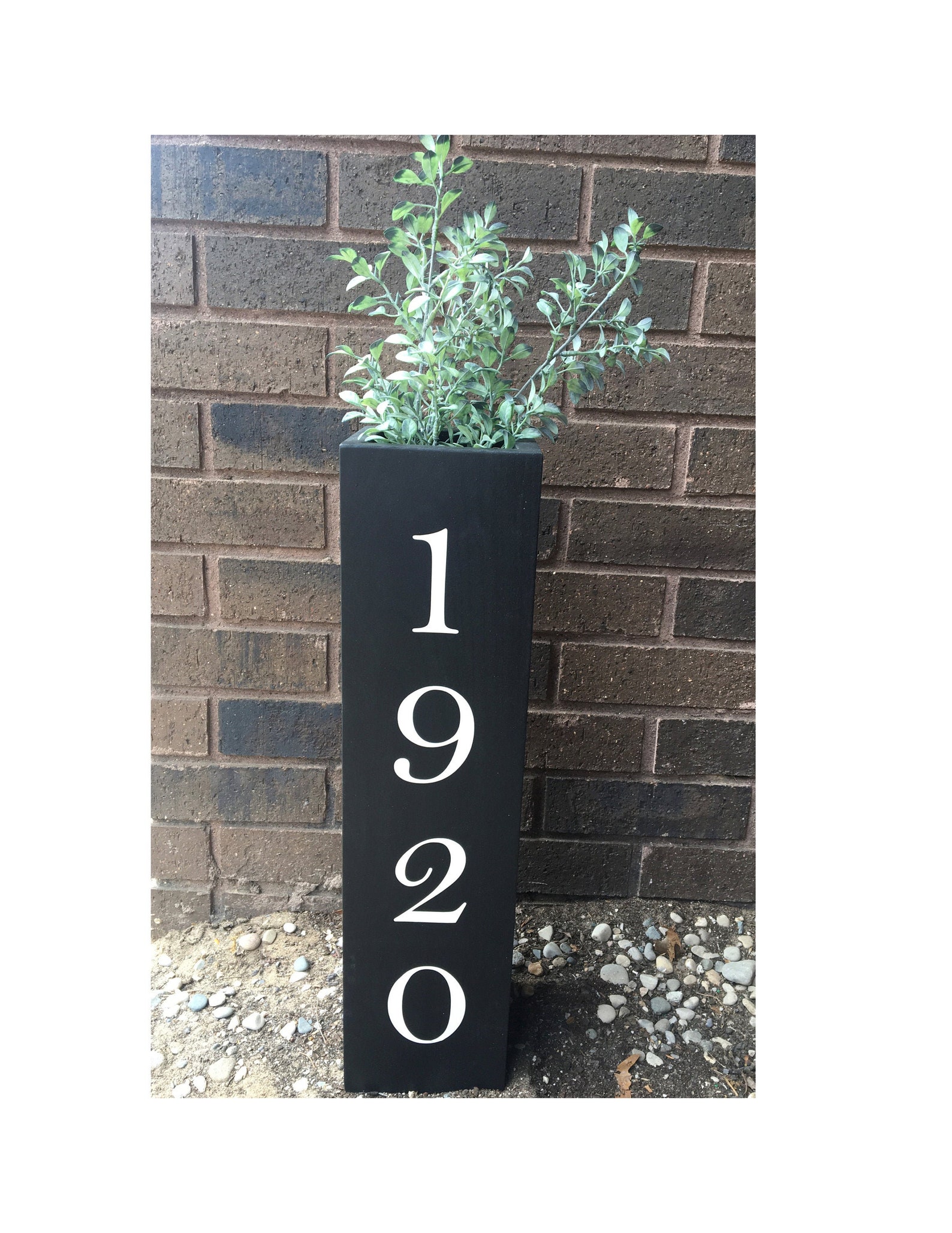 Address Sign Floor Vase Entryway Decor Porch Vase Home - Etsy