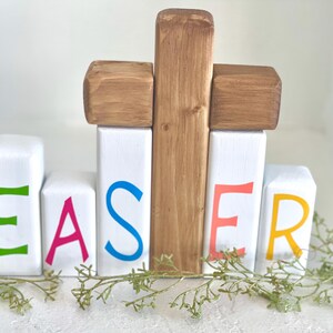 Easter Decor Blocks: Tiered Tray Religious Gift - Etsy