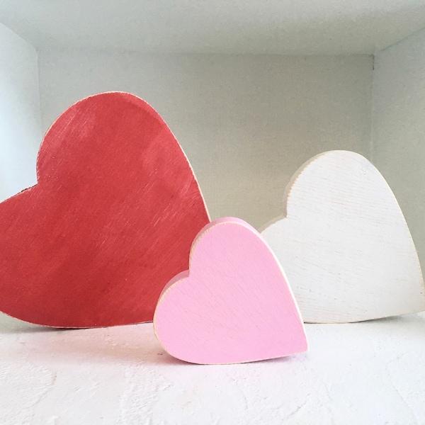 Wood Heart Shelf - Etsy