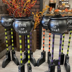 Witch Feet Candy Bowl: Halloween Cauldron Decor - Etsy