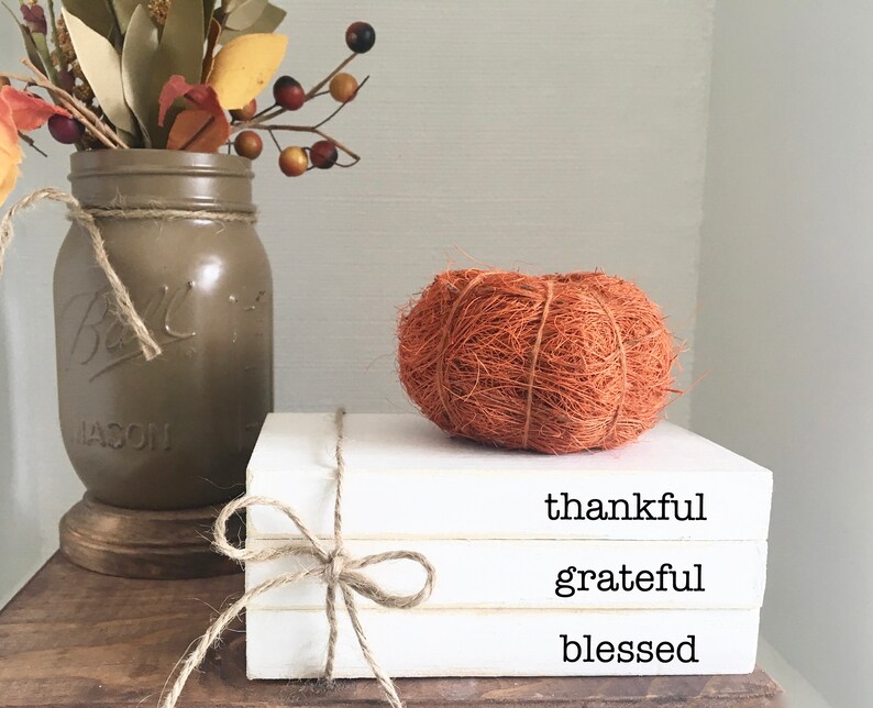 Fall Book Bundle Mini Book Stack Thanksgiving Farmhouse | Etsy