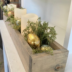 Personalized Spring Planter Box: Farmhouse Table Centerpiece - Etsy