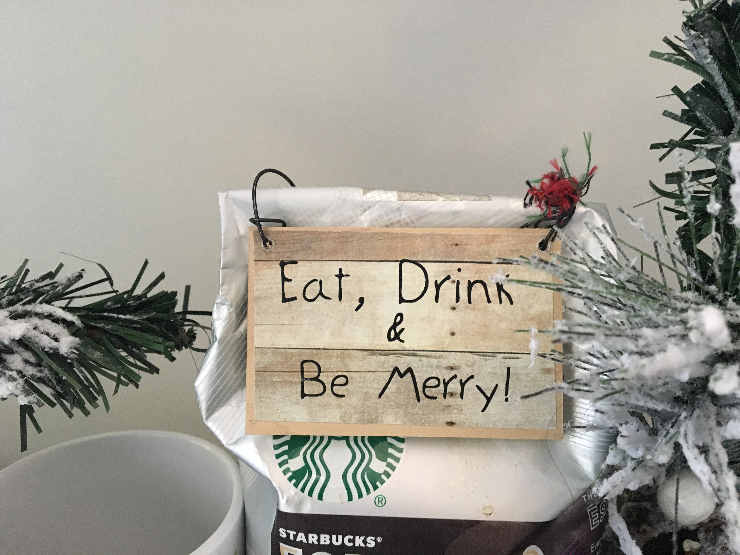 Wood coffee box farmhouse decor coffee gift goodie box | Etsy