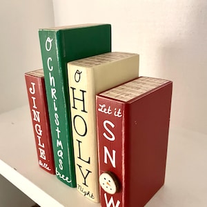 Christmas Carol Faux Book Stack, Tiered Tray Decor - Etsy
