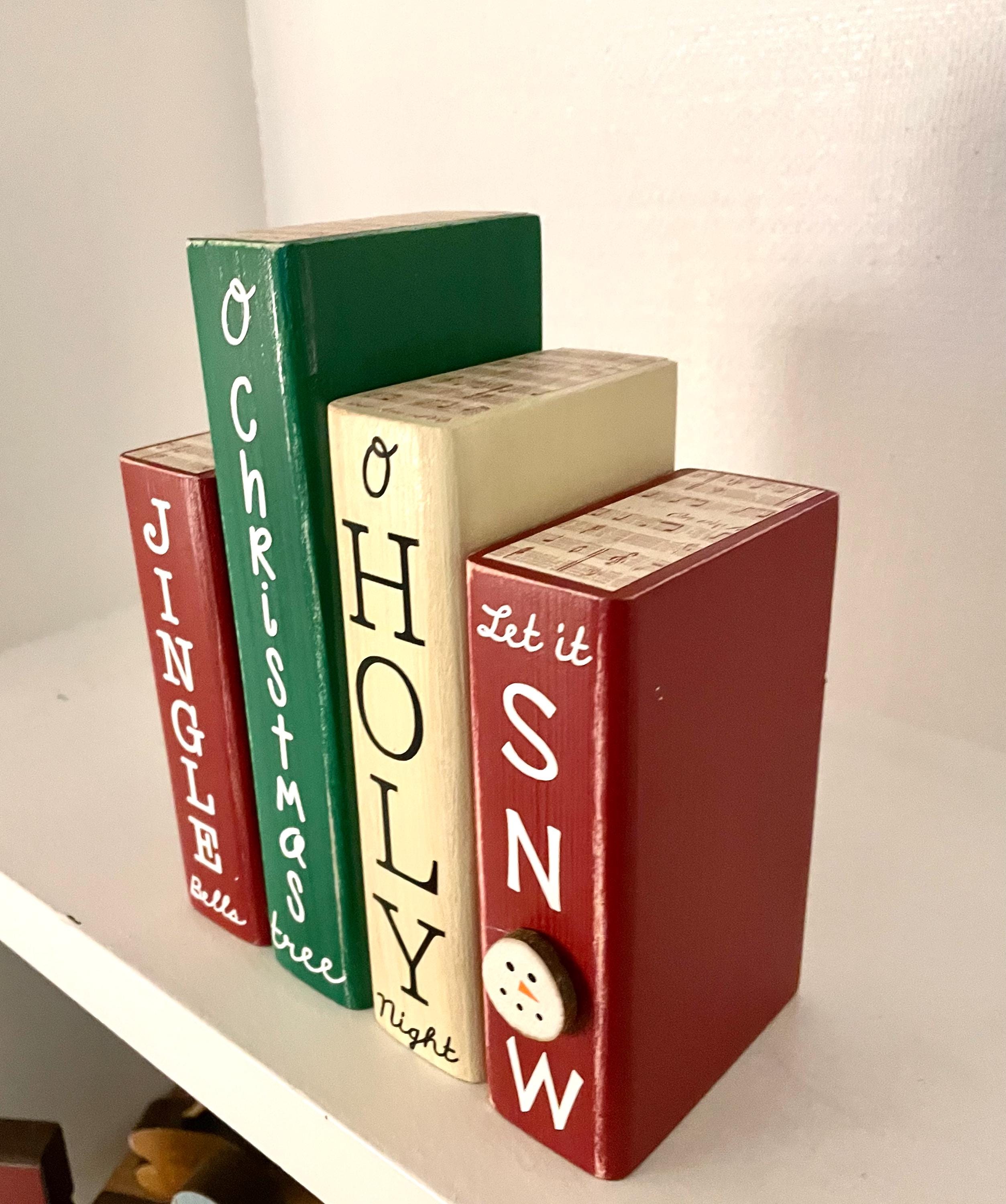 Christmas Carol Faux Book Stack, Tiered Tray Decor - Etsy