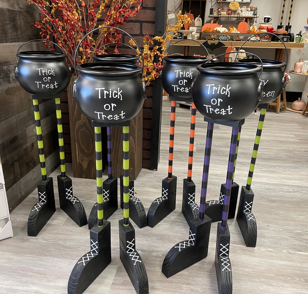 Witch Feet Candy Bowl: Halloween Cauldron Decor - Etsy