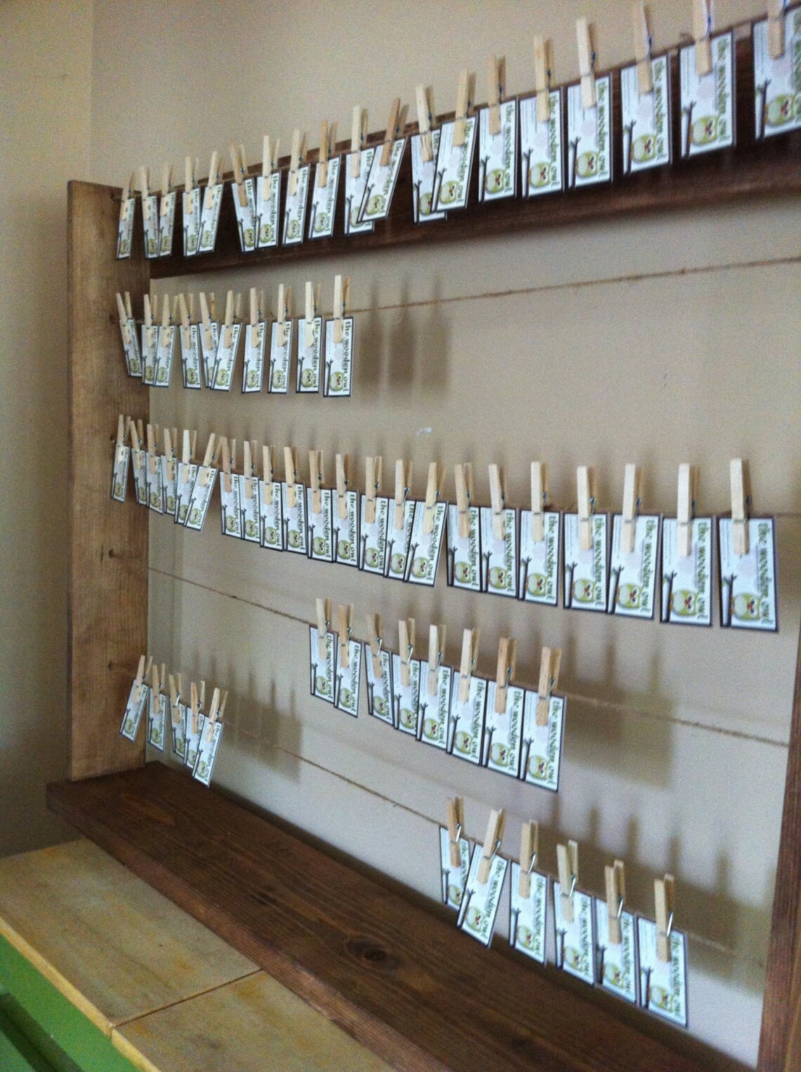 Rustic Place Card Holder Rustic Wedding Wooden Card Holder - Etsy