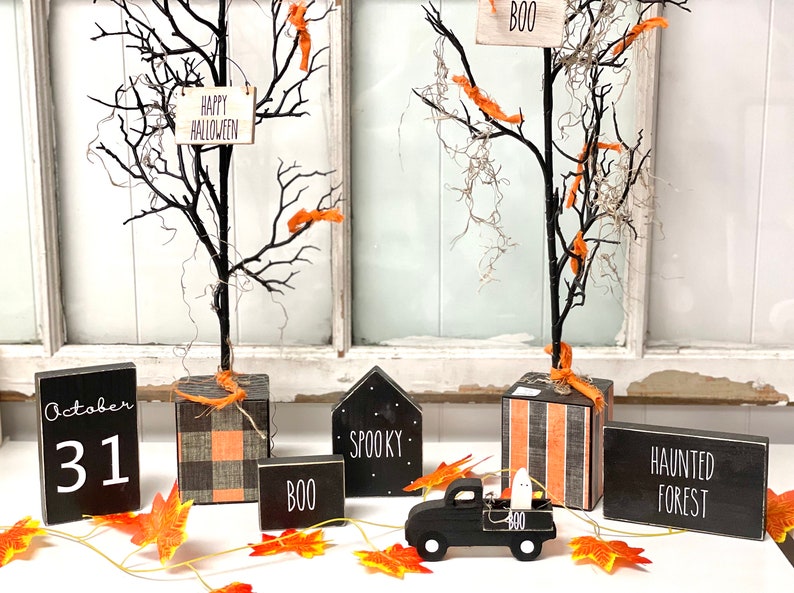 Halloween Trees for Table Centerpiece, Halloween Decor - Etsy