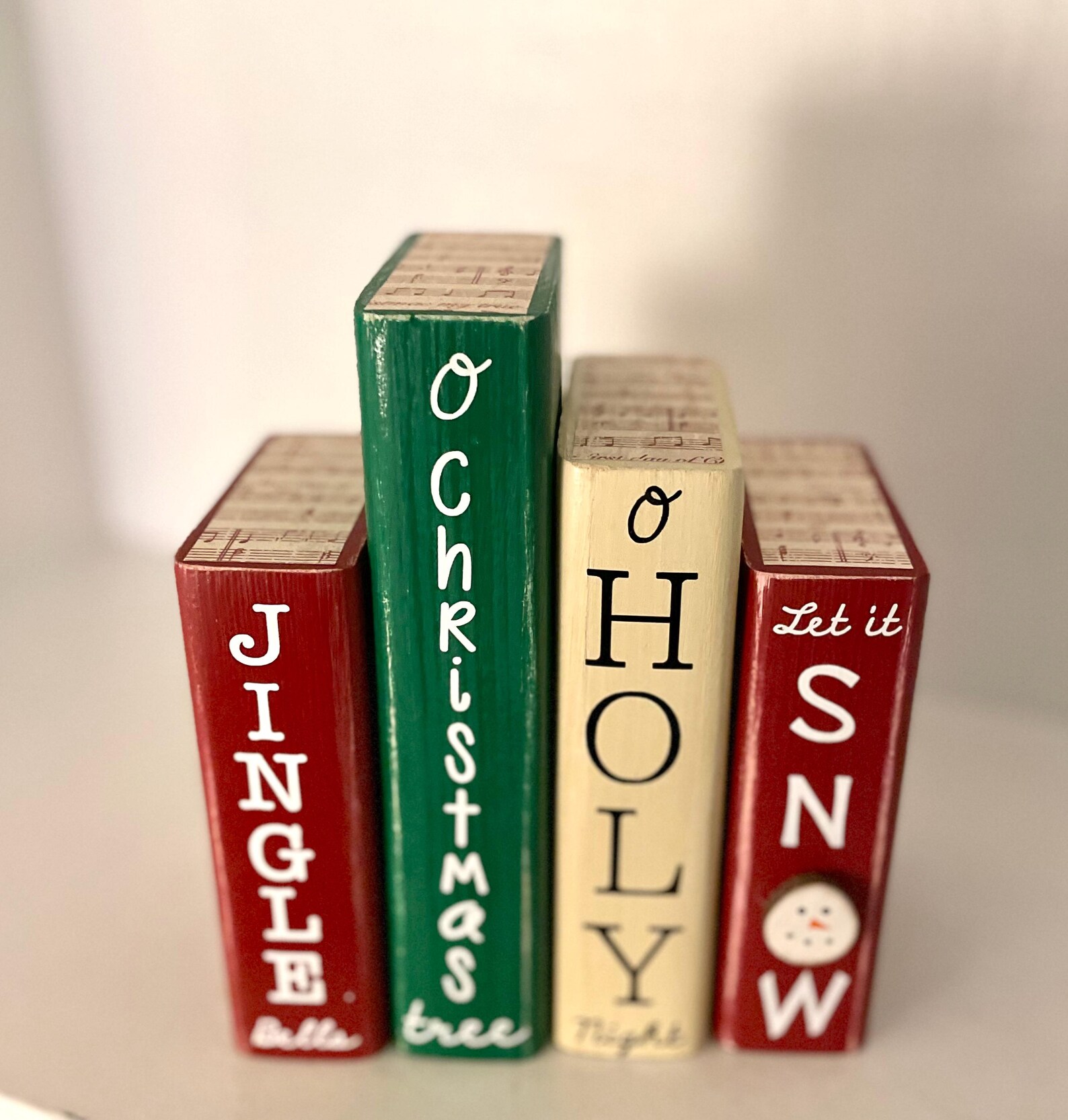 Christmas Carol Faux Book Stack, Tiered Tray Decor - Etsy