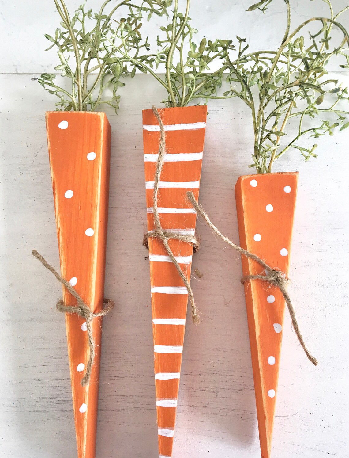 Wooden Carrots Set of 3 Rustic Carrots Easter Decor Tiered | Etsy