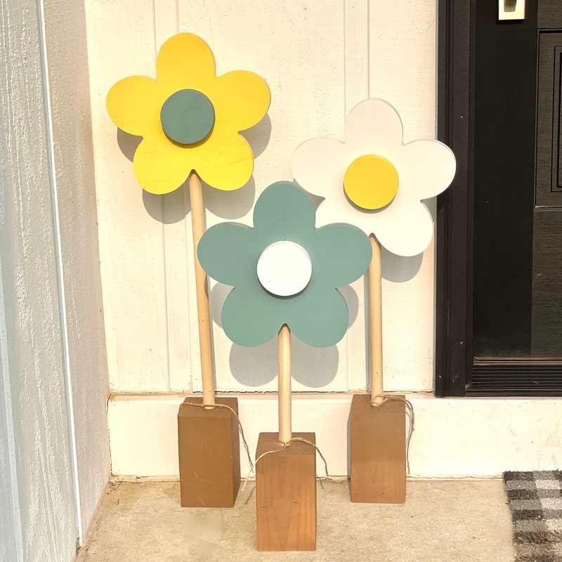 Wooden Flowers - Etsy