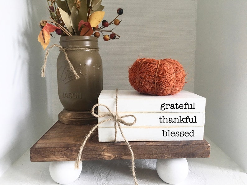Fall Book Bundle Mini Book Stack Thanksgiving Farmhouse | Etsy