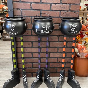 Witch Feet Candy Bowl: Halloween Cauldron Decor - Etsy