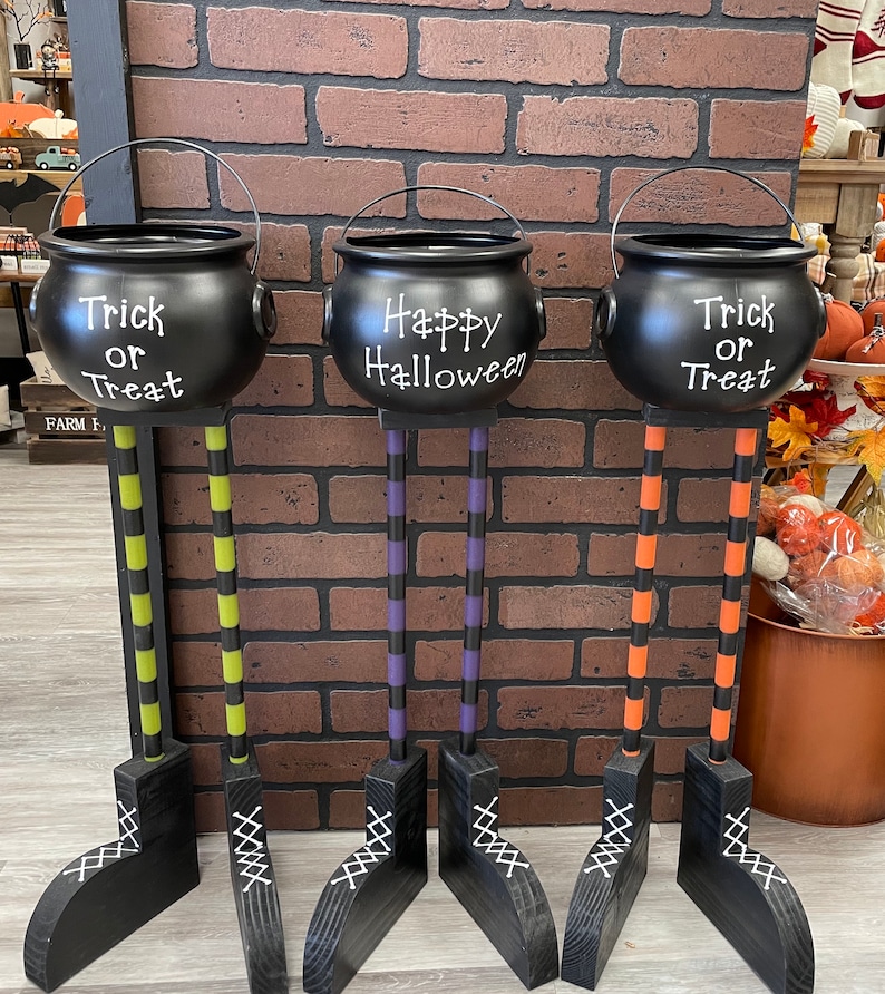 Witch Feet Candy Bowl: Halloween Cauldron Decor - Etsy