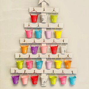 Christmas Advent Calendar, Wooden Tree, Christmas Countdown With ...