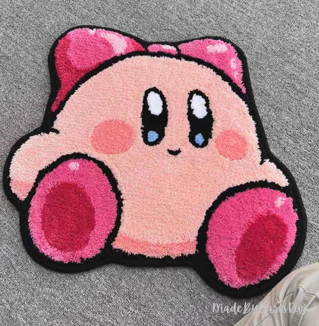 Cartoon Tufted Rug Unique Limited Edition Bow Tie Character Custom Rug ...