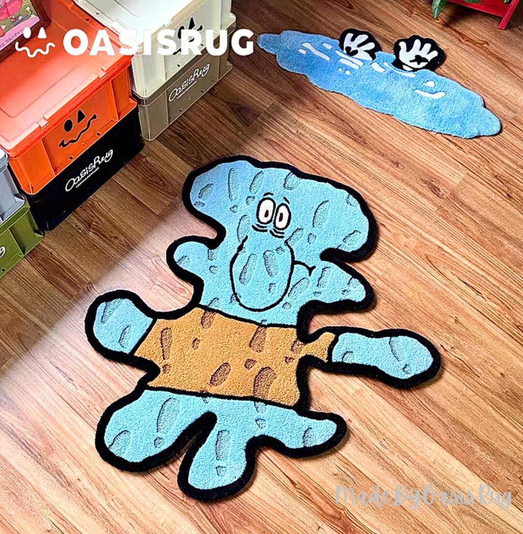 Unique Funny 3D Rug Y2K Rugs for Living Room Cartoon Character Tufted ...