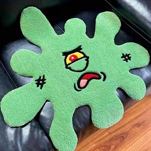 Funny Squished Plankton Rug Y2K Rugs Home Decor Carpet Unique Carpets ...