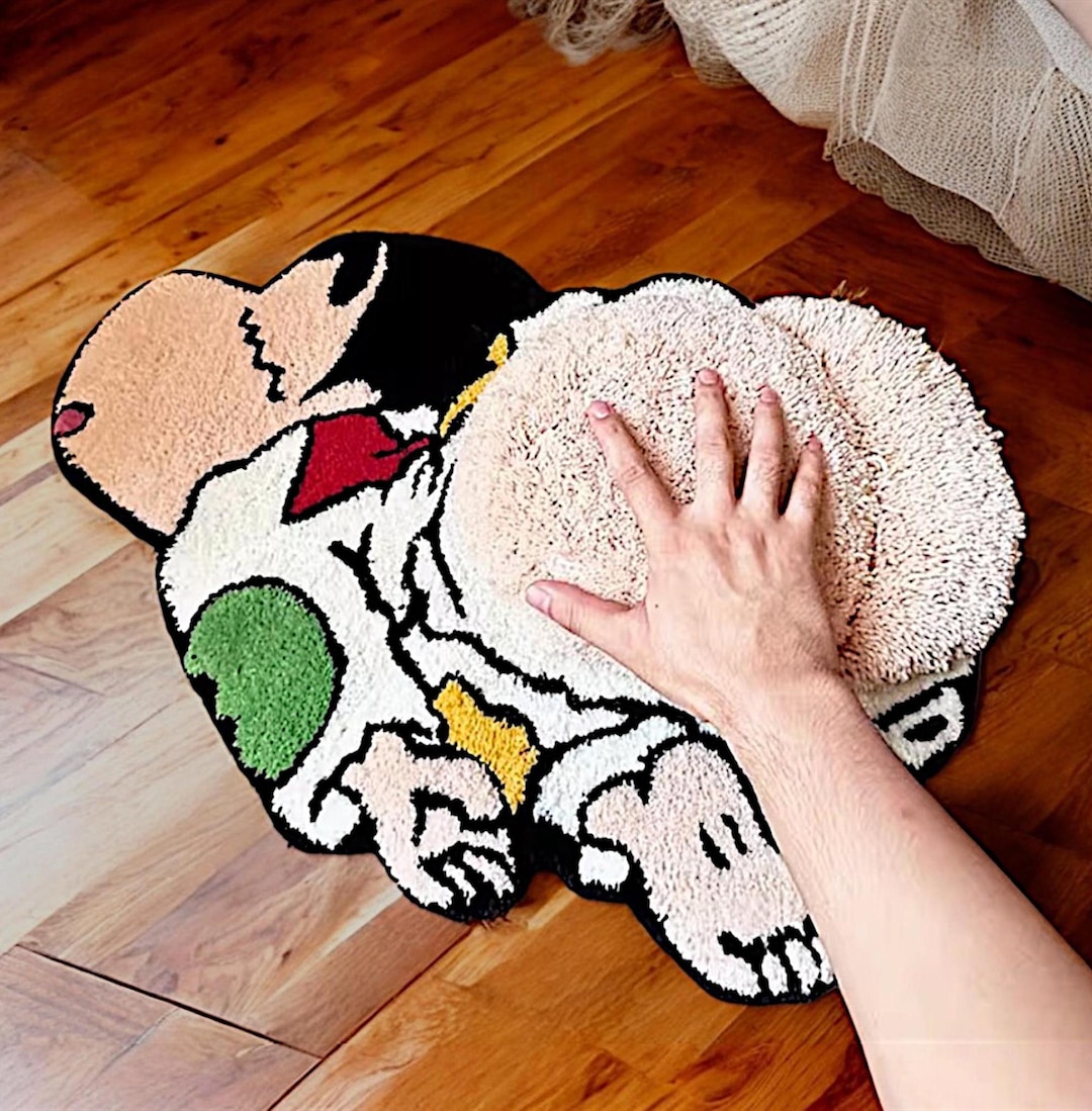 Funny Animated Carpet Rug Animehome Decor Tufted Rug Handmade Home ...