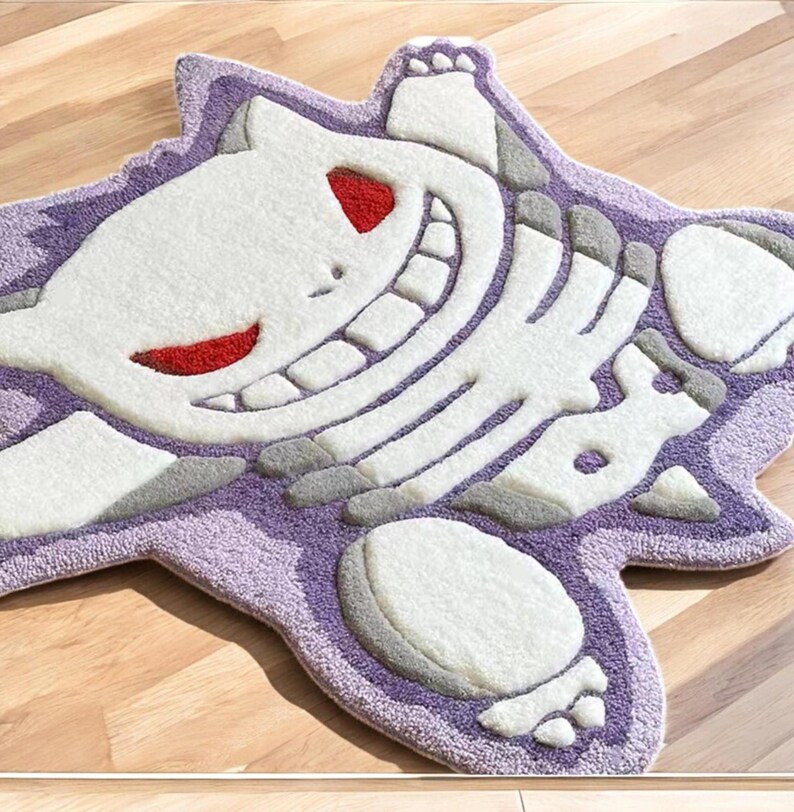 Skeleton Tufted Rug Cartoon Unique Designer Hypebeast Home Decor Anime ...