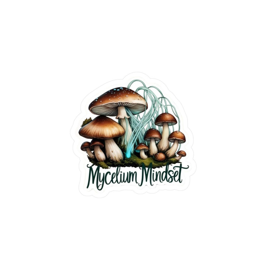 Mycelium Mindset Decals Stickers for Laptops, Water Bottles, Cars ...