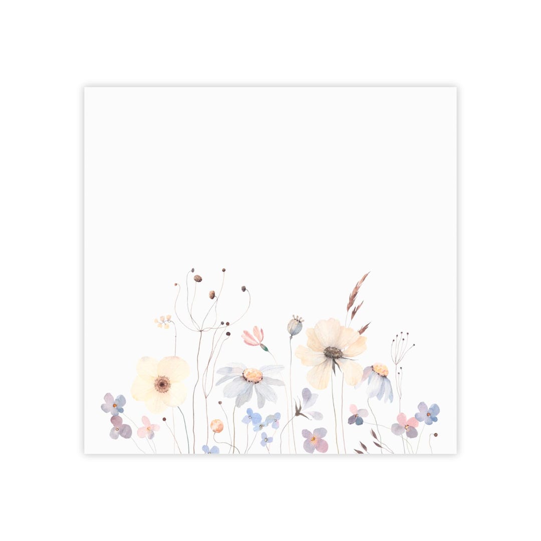 Floral Post-it Note Pads, Desk Stationery - Etsy